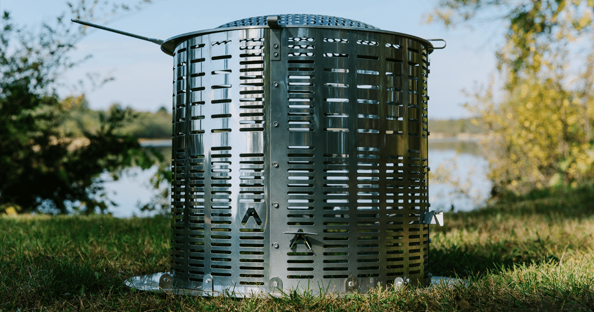 Burn Cage | Smokeless Firepit | Small Incinerator | Burn Right® Products